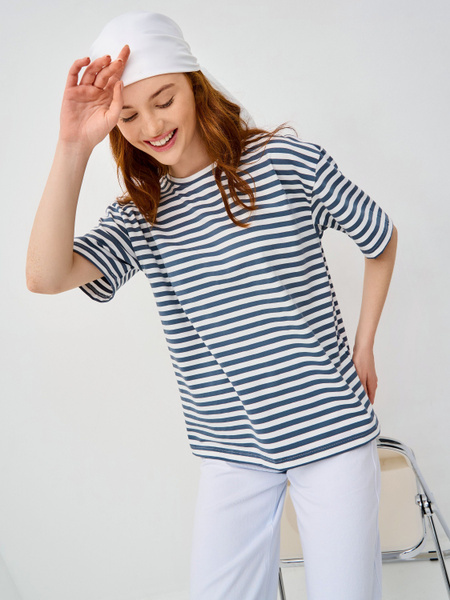 Футболка Avese, размер 58, цвет серый, белый, Хлопок - 95%, Лайкра - 5% - купить по выгодной ...