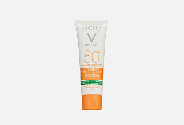 Солнцезащитный крем для жирной кожи SPF50+ Mivis Capital Soleil, 50 мл ...