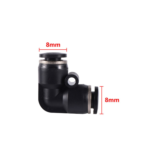 10 шт.Переходник (фитинг) Угловой быстросъемный 6mm/8mm/10mm, YL-11053* ...