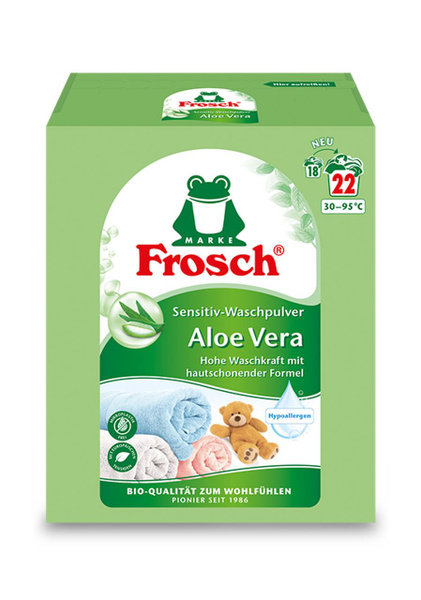 Стиральный порошок Frosch Color Алоэ Вера для всех типов стирки 1,45 кг ...