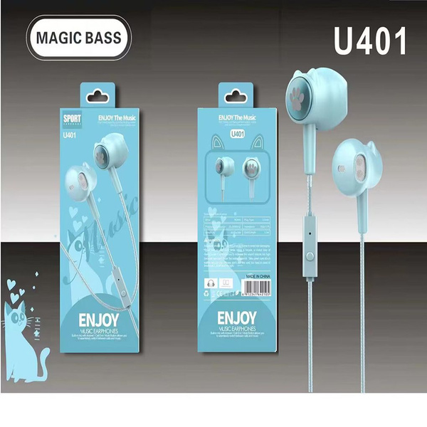 Наушники Внутриканальные U401-BLACK Проводное 32 U401-BLUE купить c ...