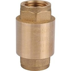 Клапан обратный пружинный муфтовый с металлическим седлом 1/2" STOUT ...