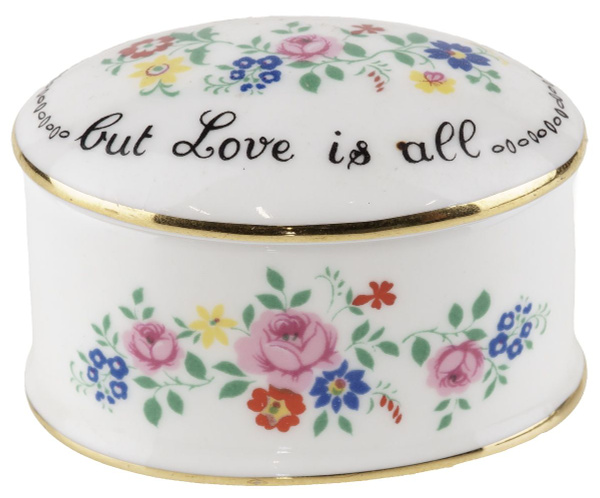 Шкатулка для мелочей "Подарок". Фарфор. Staffordshire, Великобритания ...