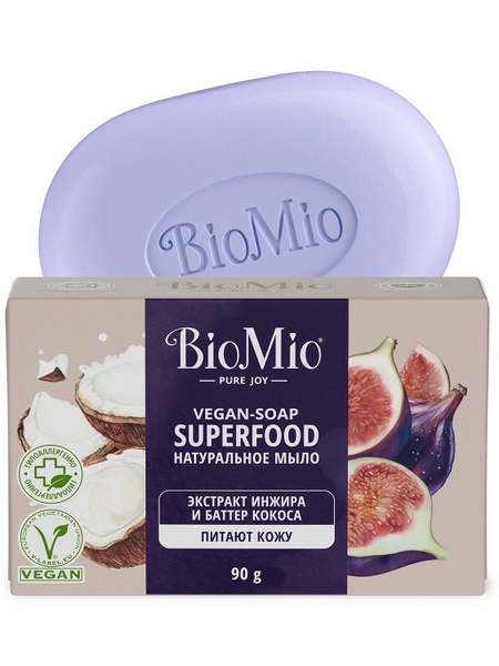 Характеристики BIO MIO Мыло натуральное Bio-Soap Инжир и Кокос 90г ...