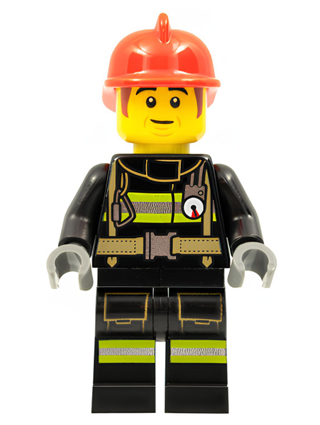 Минифигурка LEGO Fire Fighter - Bob, Red Hat hol248 U - купить с ...