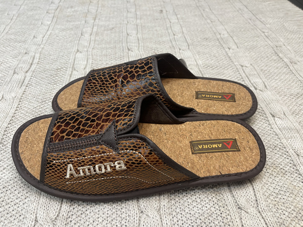 Тапочки AMORA - купить с доставкой по выгодным ценам в интернет-магазине OZON (1618163066)