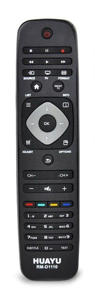 Пульт ДУ Huayu для Tv Philips Huayu Rm D1110 универсальный купить по