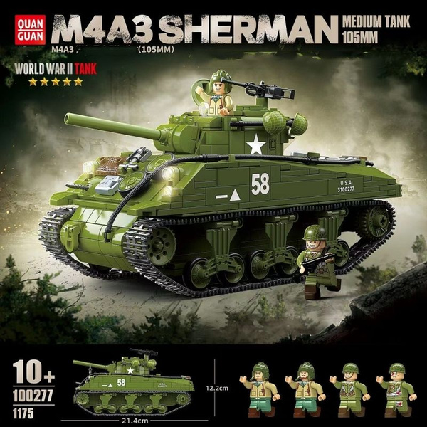 Quan Guan 100277 Средний танк M4A3 Шерман 105 мм - купить с доставкой ...