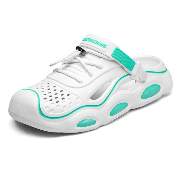 Сабо Мужской SARIWEN белый EVA, размер 39 Водоотталкивающая пропитка, Тонкая подошва Без каблука ...