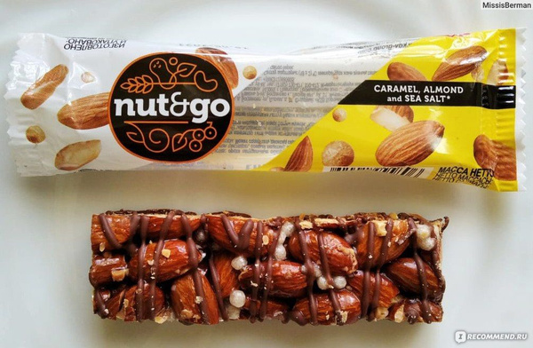 Батончик nut&go CARAMEL, ALMOND and SEA SALT* 36г купить на OZON по низкой цене (1629060458)