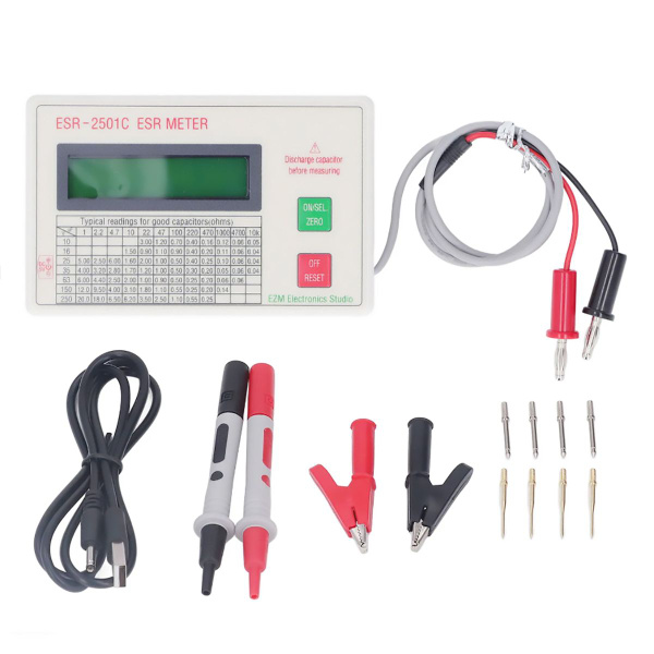 Измеритель емкости ESR-2501C купить на OZON по низкой цене (1639243465)