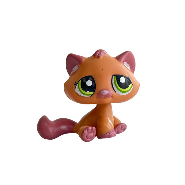 Littlest Pet Shop игрушка,кошка #1710 ,У желтого сидящего котенка пара ...