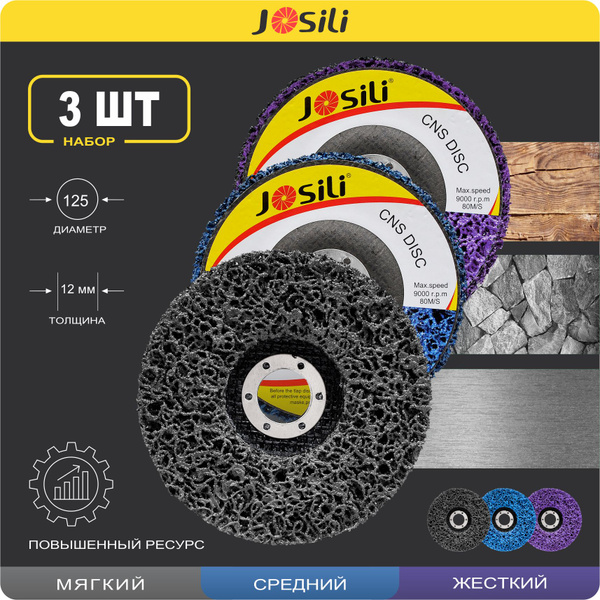 Диск шлифовальный Josili 125x22x22 - купить по низким ценам в интернет-магазине OZON (1625170493)