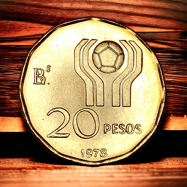 Монета Аргентина 20 песо 1978 года. Чемпионат мира по футболу - купить в интернет-магазине OZON ...