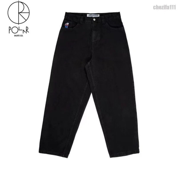 Джинсы Мужской Женский черный Деним Хлопок размер 46 Молния