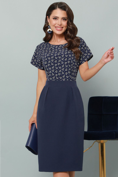 DSTrend платье, темно-синий, Женский, Лето, размер 56, материал Полиэстер, Эластан — купить в ...