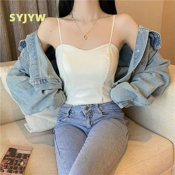 Кроп-топ SYJYW - купить с доставкой по выгодным ценам в интернет-магазине OZON (1666237258)
