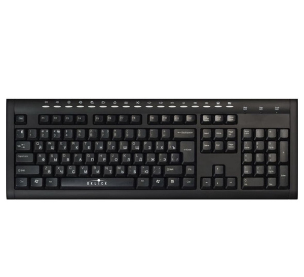 Мембранная клавиатура OKLICK 130 M Multimedia Keyboard Black купить по ...