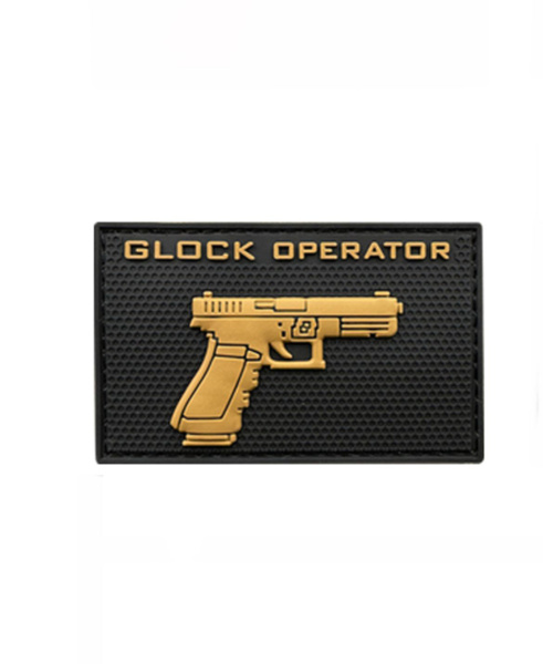 GLOCK operator Gold/Патч ПВХ на велкро, шеврон на липучке - купить с ...
