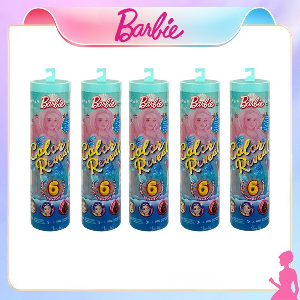 Кукла Барби русалка сюрприз в тубусе HRK12, меняет цвет 5 - купить с ...