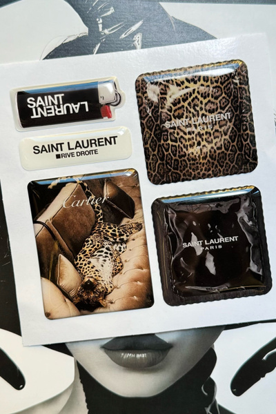 3D стикеры на телефон презервативы Saint Laurent парные - купить с ...