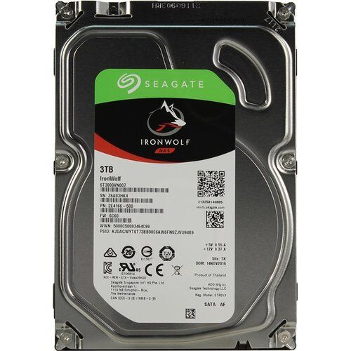 Жесткий диск 3Тб SATA 6Gb/s Seagate IronWolf NAS 3.5 "/5900 об.мин/64 ...