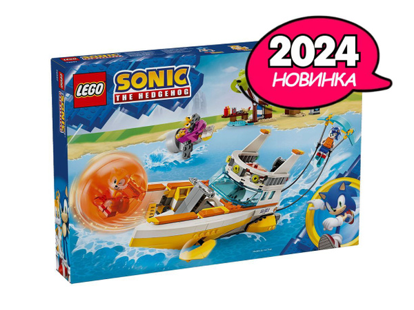 Конструктор LEGO Sonic the Hedgehog "Лодка приключений Тейлза", 393 ...