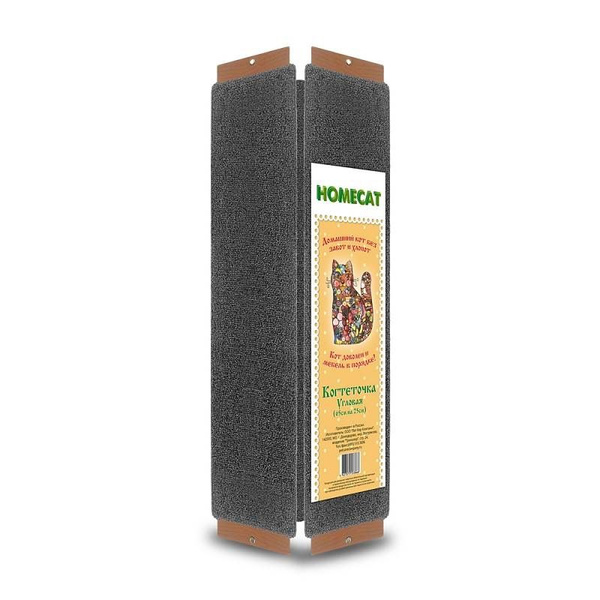 HOMECAT Когтеточка для кошек угловая 65х25см купить на OZON по низкой ...