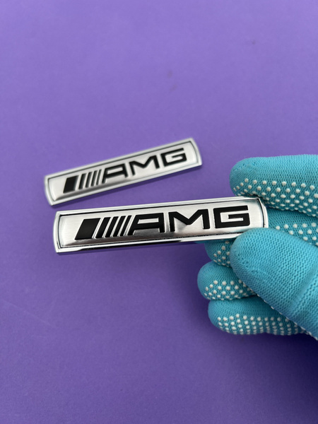 Шильдик 2 шт AMG для Mercedes-Benz наклейка АМГ эмблема Мерседес-Бенз ...