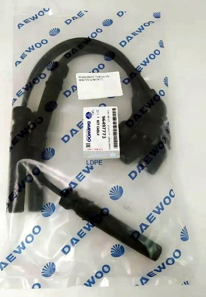 Daewoo Комплект высоковольтных проводов, арт. 96497773, 1 шт. купить на ...