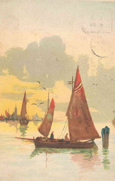 Антикварная открытка "Парусники". Италия, 1910-1930 купить на OZON по низкой цене (1696839566)