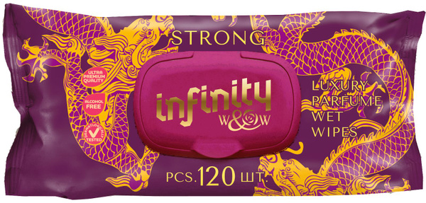 W&W Влажные салфетки парфюмированные Infinity Strong 120шт - купить с ...