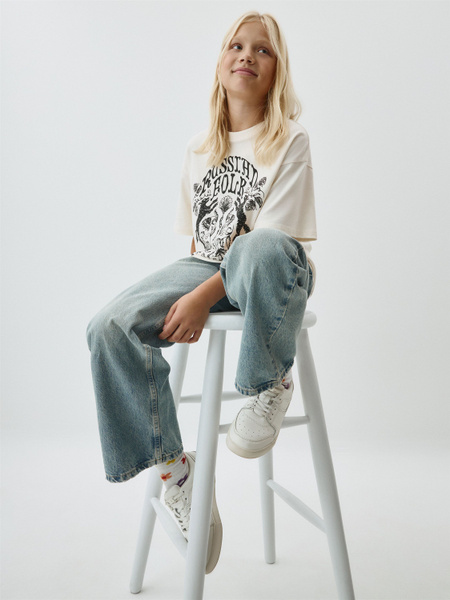 Футболка SELA, размер 164, цвет светло-бежевый, 100% Хлопок - купить по выгодной цене в интернет ...