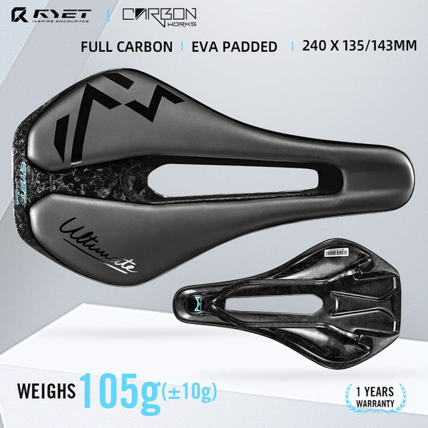 Велосипедное седло RYET с 3D-печатью/EVA из углеродного волокна, 7x9 мм, ультралегкое, 143 мм ...