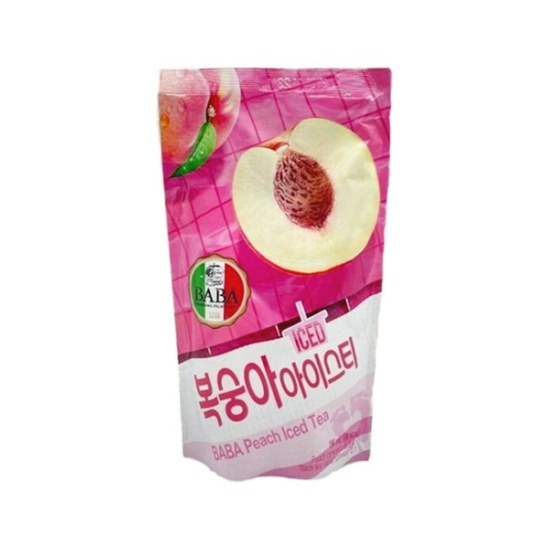 BABA Напиток безалкогольный Peach ice tea персик с сахаром, 190 мл ...