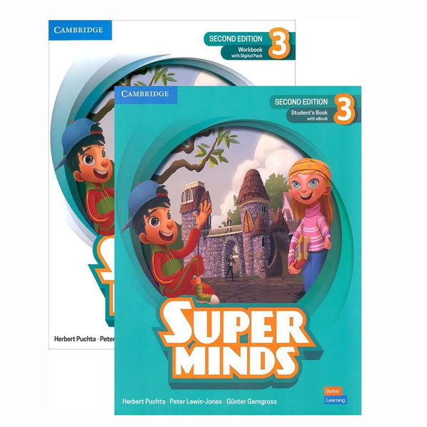 Super Minds 3 2nd edition ПОЛНЫЙ КОМПЛЕКТ: Учебник + Рабочая Тетрадь ...