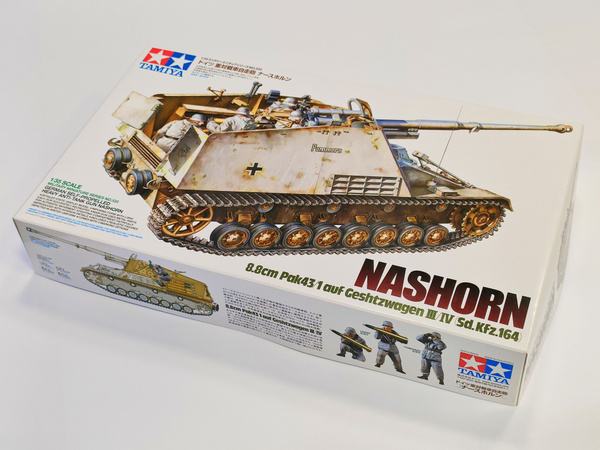 Немецкая САУ Sd.Kfz.164 "Nashorn" (8,8cm Pak43/1) Сборная модель Tamiya ...