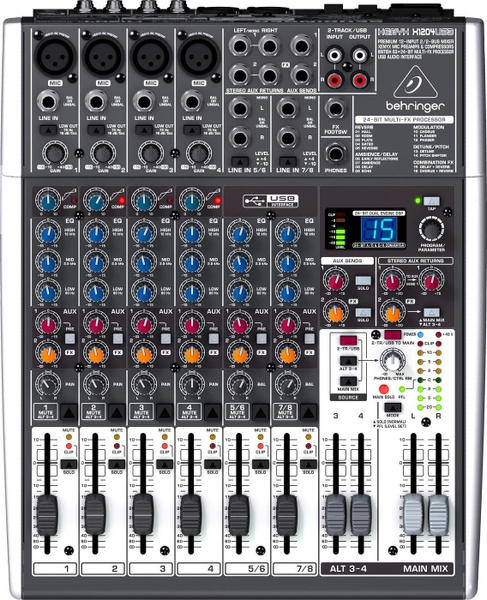Микшерный пульт аналоговый Behringer Xenyx X1204USB купить на OZON по ...