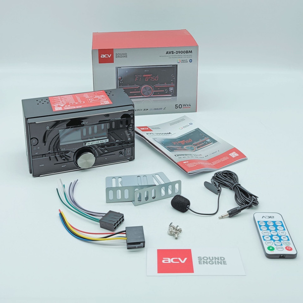 Аудио ресивер ACV AVS-2900BM, магнитола в машину 2 din, блютуз, USB/AUX ...