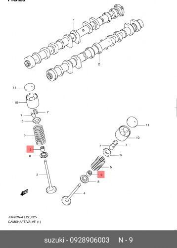 Масл.съем.колпачки SUZUKI LIANA 1.3 01-08 купить на OZON по низкой цене ...