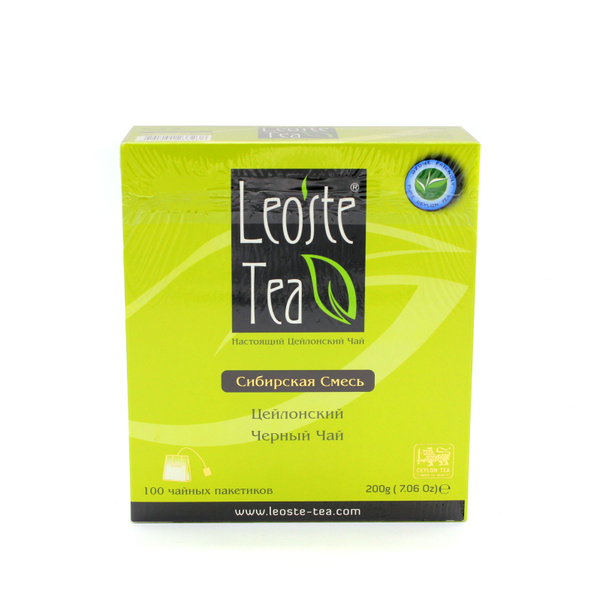 Чай черный Leoste Tea Siberian Blend, 100 пакетиков купить на OZON по ...