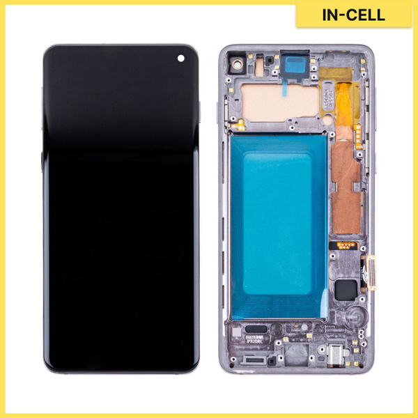 Дисплей (экран) для Samsung Galaxy S10 (G973F) модуль с рамкой Черный ...