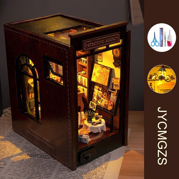 Подарочный Интерьерный конструктор (Румбокс) миниатюра JYCMGZS "Дневник детектива" DIY House ...