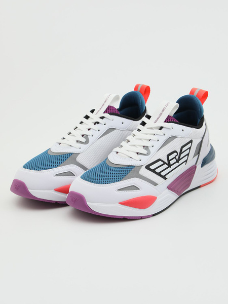 Кроссовки Мужской, Женский EA7 Полиэстер, Полиуретан, размер 38,5 На любой сезон Шнурки купить c ...