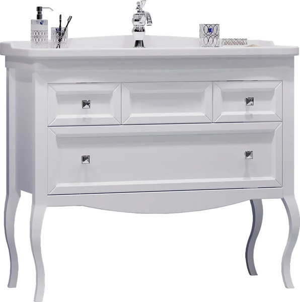 Тумба под раковину без столешницы Opadiris Валери 105 белая купить на OZON по низкой цене ...