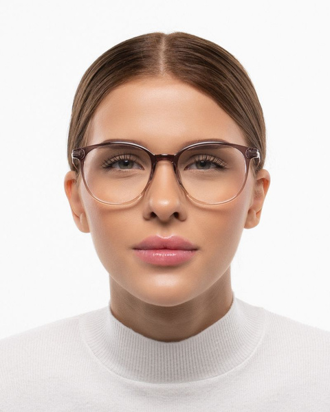 Оправа для очков женская круглая бежевая Optik U 20951 C59 купить на ...