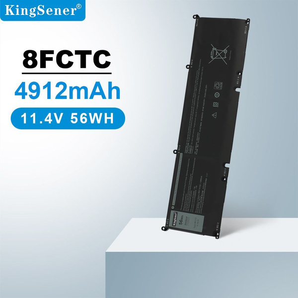 KingSener Аккумулятор для ноутбука Dell 4912 мАч, (11.4V 56WH 8FCTC ...