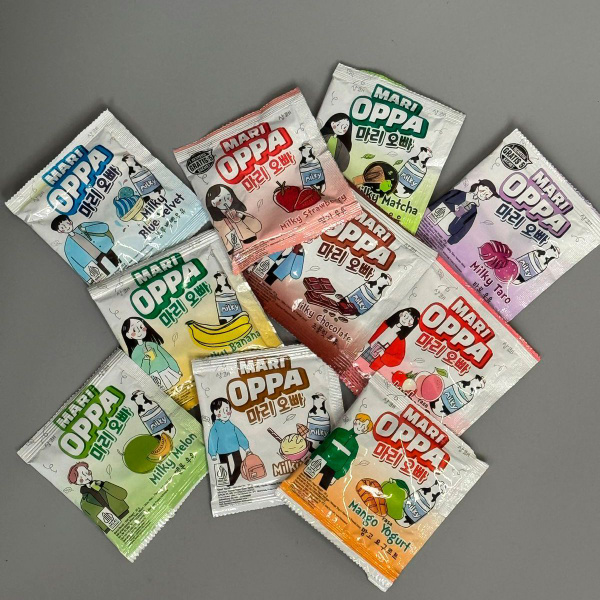 Растворимый Напиток Mari Oppa Набор Молочных Коктейлей 10шт по 20гр ...