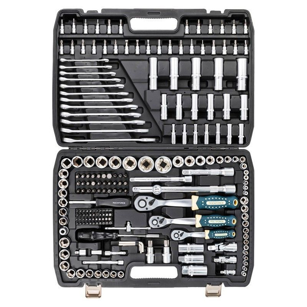 Набор инструментов RockFORCE LIGHT 216 предметов (1/4", 3/8", 1/2") купить на OZON по низкой ...