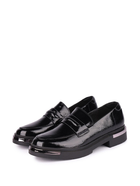 Лоферы Женский Instreet черный, размер 38 Толстый каблук Демисезон 5 Без застёжки Россия купить ...